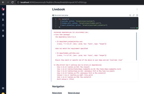 Dependency Kino 062 Does Not Match Requirement Specified · Issue 600