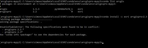 Cant Update The Arcgispro Package Esri Community