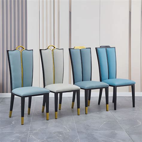 High Back Faux Leather Dining Chairs