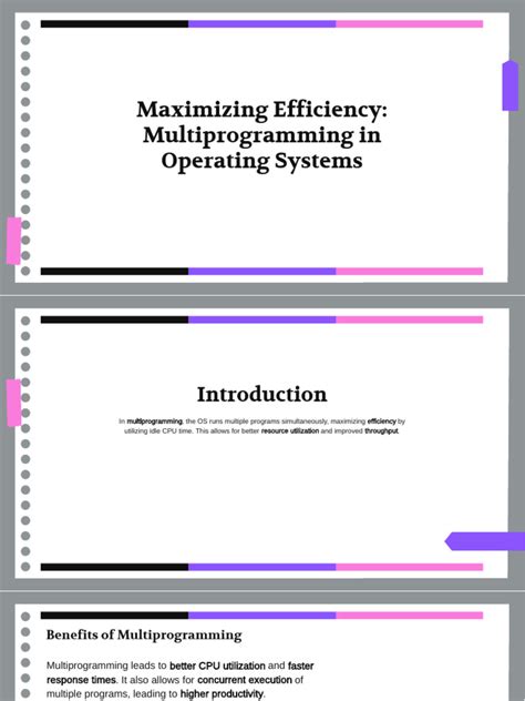 Multiprograming In Operating System Pdf