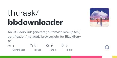 GitHub Thurask Bbdownloader An OS Radio Link Generator Automatic Lookup Tool Certification