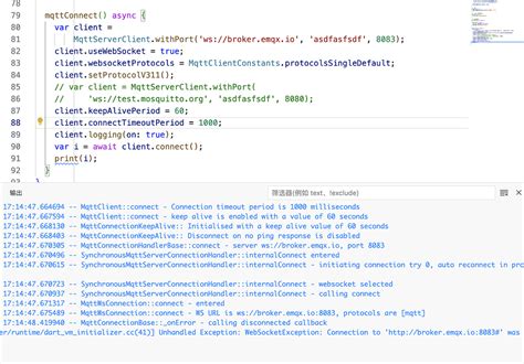 flutter mqtt client 使用ws连接不了 emqx emq 问答社区