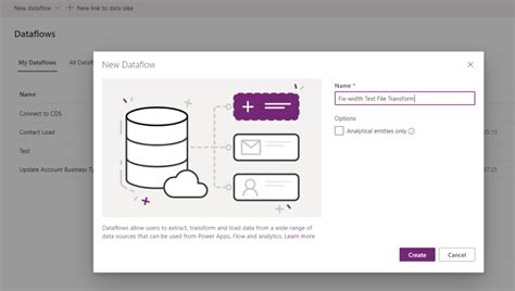 Dataflows For Power Apps Transform Fixed Width Text Files Something