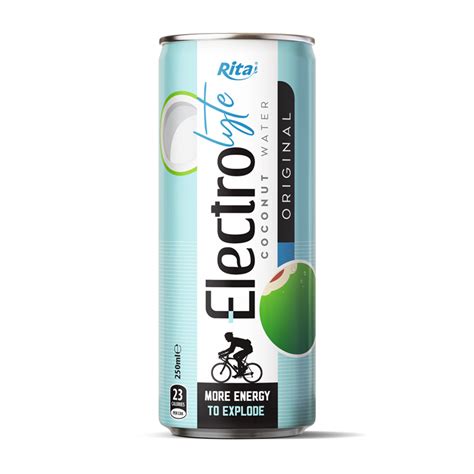 Coconut Water Electrolyte Coconut Water Original Flavor 250ml Can