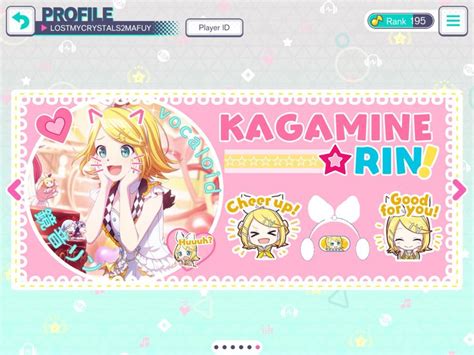 Kagamine Rin Project Sekai Custom Profile Idea Profile Pretty Cards Rin