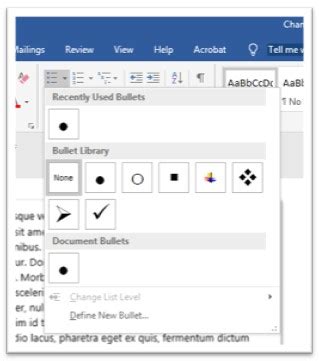 Changing Numbered Paragraphs In Word To Letters Or Bullets