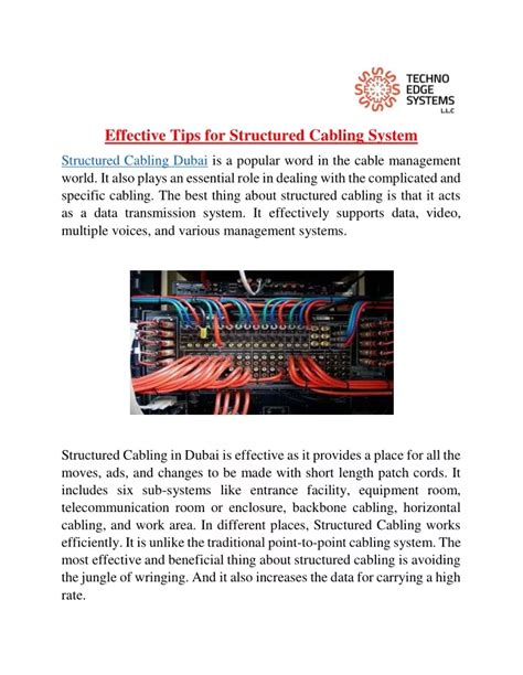 Ppt Effective Tips For Structured Cabling System Powerpoint Presentation Id 10180436