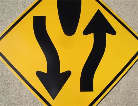 Divided Highway Sign W6 1 Rice Signs