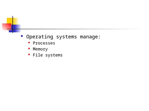 Ppt Operating Systems Manage Processes Memory File Systems Dokumen