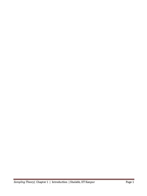 Sampling Lectures Pdf Survey Methodology Estimator