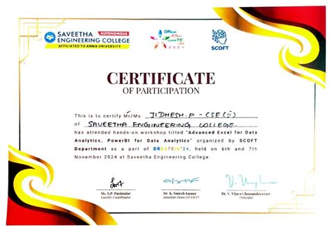 🚀 Thrilled To Have Participated In The Hands On Workshop Titled Advanced Excel For Data