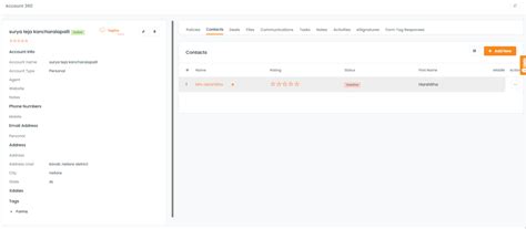 Sync Of Accounts Contacts And Policy From Sagitta To Insuredmine And Vice Versa Insuredmine