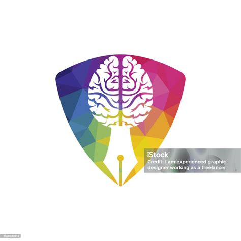 뇌 펜 벡터 디자인 서식 파일입니다 똑똑한 창조적 인 교육 개념입니다 개념에 대한 스톡 벡터 아트 및 기타 이미지 개념 개념과 주제 건강관리와 의술 Istock