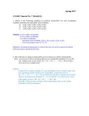 Tutorial No 7 Week13 2017a Ans Spring 2017 CS3402 Tutorial No 7