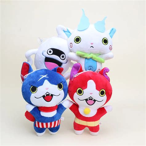 8 20cm Yo Kai Kawaii Yokai Watch Doll Jibanyan Komasan And Whisper