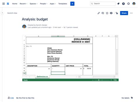 Add Charts And Spreadsheets With Excel Like Tables For Confluence