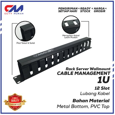 Jual Wire Management Cable Management 1 U Horizontal Patch Panel Shopee Indonesia