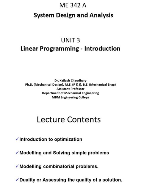 lecture c linear programming unit 3 pdf linear programming