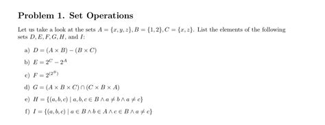 Solved Let Us Take A Look At The Sets