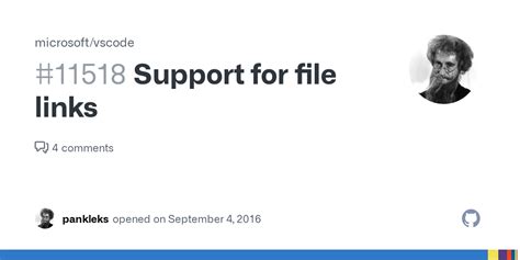 Support For File Links · Issue 11518 · Microsoftvscode · Github