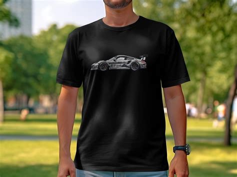 Mens Racing Car T Shirt High Performance Vehicle Graphic Tee
