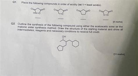 Solved Q Propose A Detailed Mechanism For The Following Chegg Com