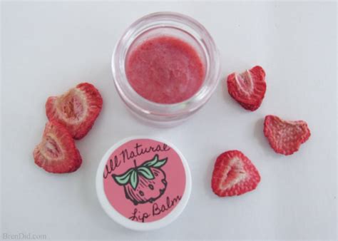 Diy Sweet Strawberry Lip Balm Recipe Bren Did
