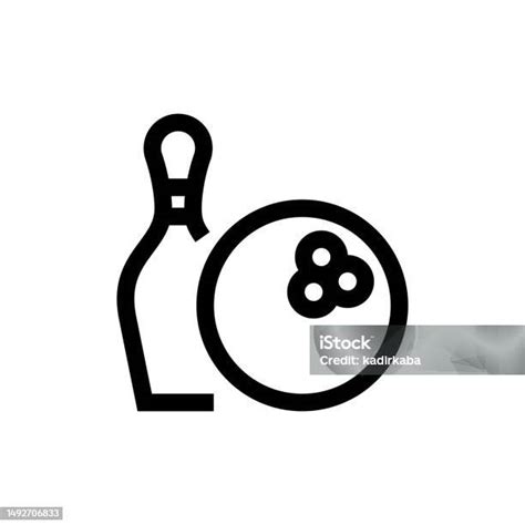 볼링 라인 아이콘 디자인 픽셀 퍼펙트 편집 가능한 스트로크 로고 기호 기호 엔터테인먼트 취미 Championship에 대한 스톡 벡터 아트 및 기타 이미지 Istock