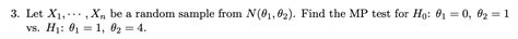 Solved Let x1 cdots xn be a random sample from N θ1 θ2 Chegg com