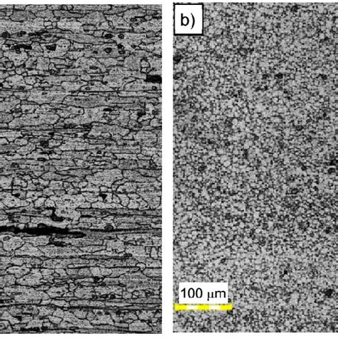 Microstructure Of A Base Material Aa5083 And B Stir Zone Sz In