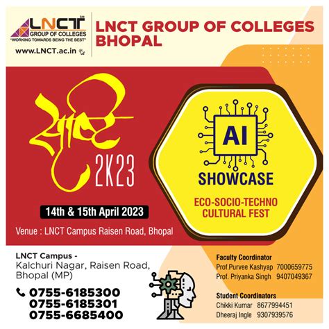 Lnctu Cs And Aiml Is Organizing An Ai Showcase Lnct Group
