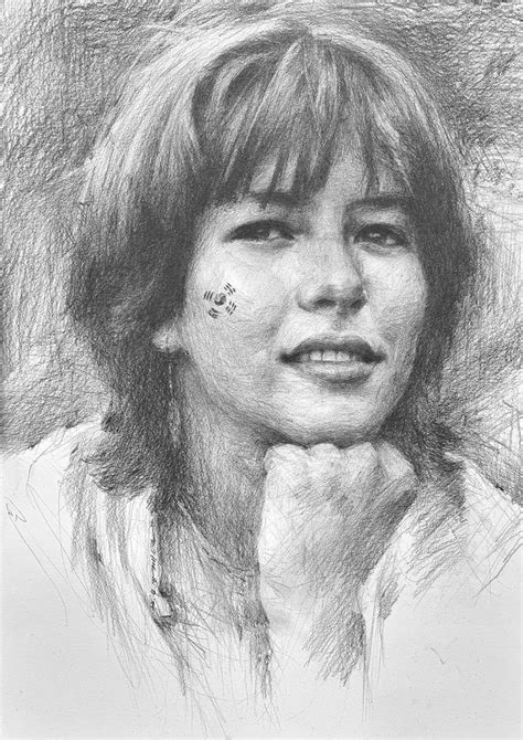 Sophie Marceau 소피마르소 인물소묘 그림 인물화 인물 드로잉