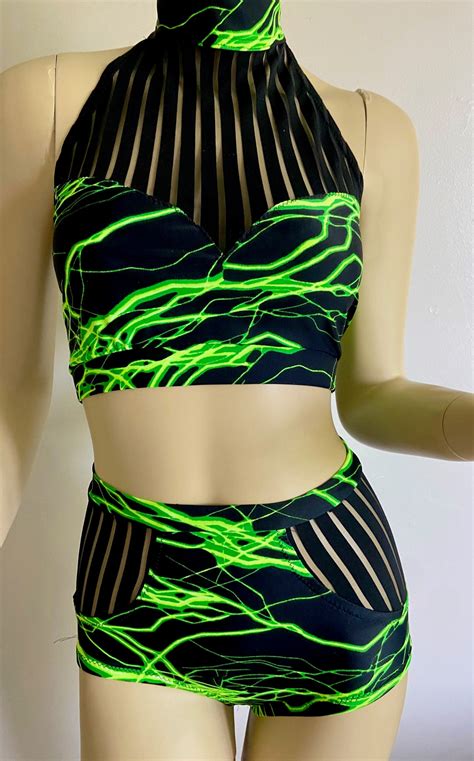 Lightning Rave Outfit Etsy