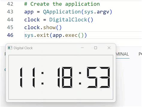 Build A Simple Digital Clock With Qlcdnumber In Pyqt6