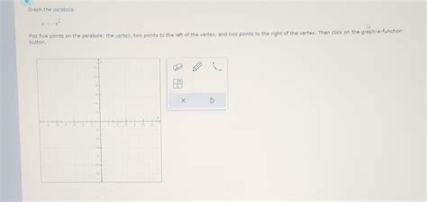 Solved Graph The Parabola Y −x2 Plot Five Points On The
