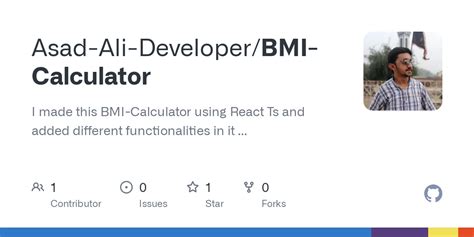 GitHub Asad Ali Developer BMI Calculator I Made This BMI Calculator