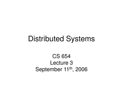 Ppt Distributed Systems Powerpoint Presentation Free Download Id48871