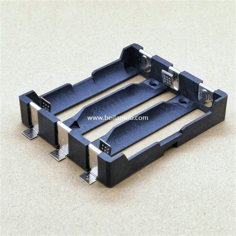 Three 21700 Battery Holder With Surface Mount Smt Pa21700 3 Smt