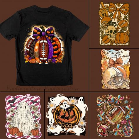 2025 Football Png Bundle Halloween Fall Football Png Game Day