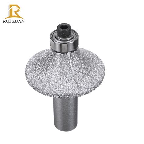 Vacuum Brazed Diamond Shaft Profile Router Bit For Stone Grinding And Profiling Engraving Router