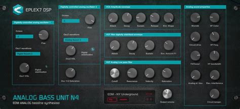 Eplex7 Dsp Analog Bass Unit N4 Plugin Released
