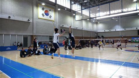 결승전 측면각 제12회 임금님표 이천쌀배 전국동호인 배드민턴대회 준자강남복 홍인표 박명진 Vs 홍진수 장영인 Youtube