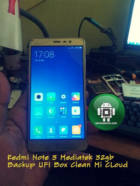 Firmware Redmi Note 3 Mediatek 32gb Backup UFI Box Clean Mi CLoud