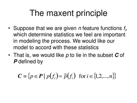 The Improved Iterative Scaling Algorithm A Gentle Introduction Ppt