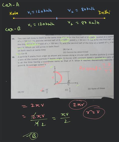 A Particle P Starts From Origin As Shown And Moves Along A Circular Path
