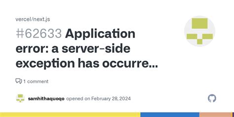application error a server side exception has occurred see the server