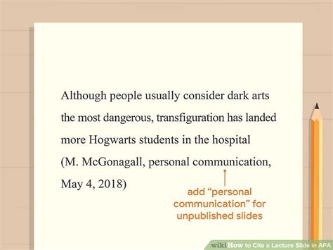 How To Properly Cite A Lecture Slide In APA WikiHow
