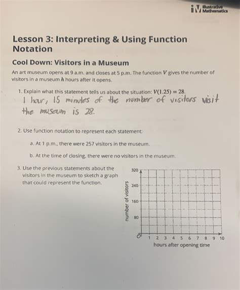 Illustrative Mathematics Lesson 3 Interpreting And Using Function