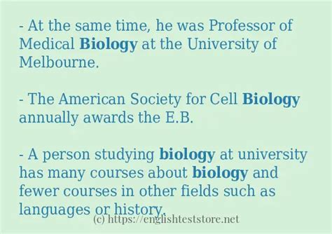 How To Use In Sentence Of Biology EnglishTestStore Blog