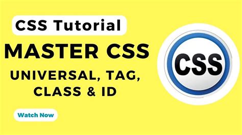 Master CSS Selectors Tag Class ID And Universal Explained YouTube